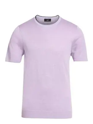 Dunhill Linen And Silkblend Tshirt - Lilac