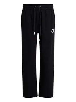 Off-White Printed French Cottonterry Sweatpants - Black