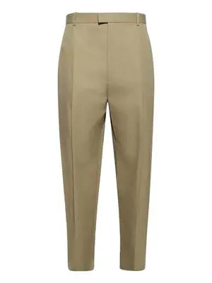 Bottega Veneta Light Cotton Twill Trousers - Flint