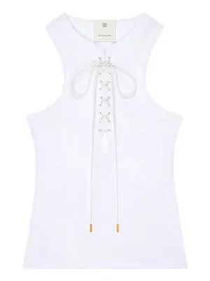 Givenchy Lace-up Tank Top - White