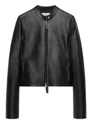 COURRÃ¨GES City Zipped Biker Jacket - Black
