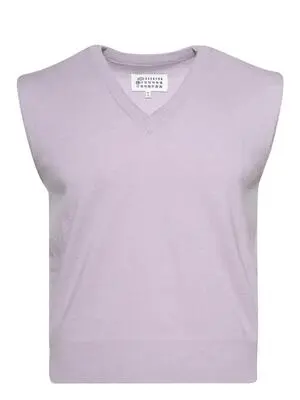 MAISON MARGIELA V-neck Vest - Lilac
