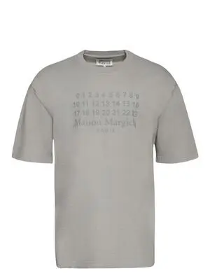 MAISON MARGIELA Numeratic Logo Tee - Grey