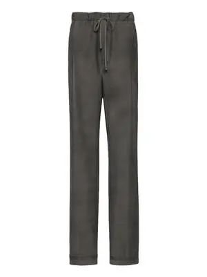 MAISON MARGIELA Mohair Wool Trousers - Medium Grey