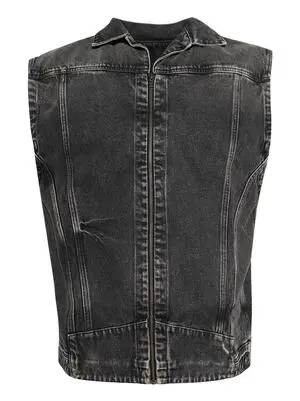 Martine Rose Denim Waistcoat - Black