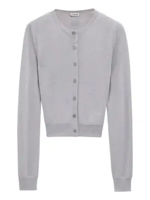 Loewe Draped Cardigan - Light Grey