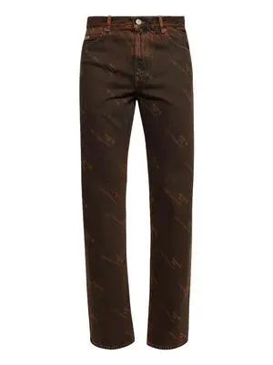 Martine Rose Relaxed Fit Jeans - Orange Laser
