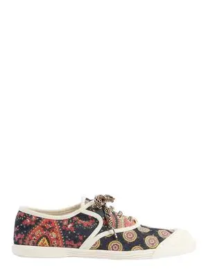Valentino Garavani Bay Bay Denim Sneakers Voyage Imaginaire
