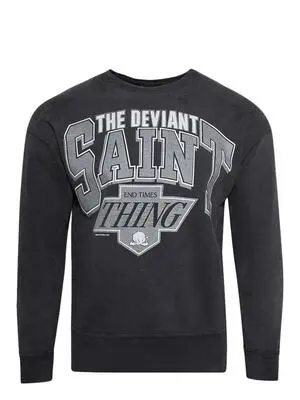 SAINT MXXXXXX The Deviant Crewneck Sweater - Black