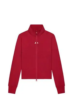 COURRÃ¨GES Scuba Tracksuit Interlock Jacket - Red