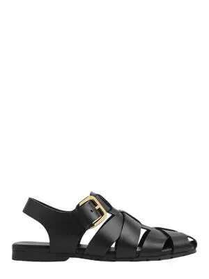 Bottega Veneta Alfie Flat Sandal - Black