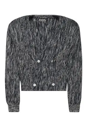 BODE Double-Breasted Cardigan Navy White