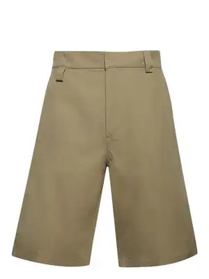 Bottega Veneta Cotton Twill Shorts - Flint