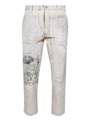PALY PALY The Realm Suede Pants White
