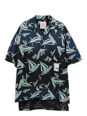 Mihara Yasuhiro Vintage Like Aloha Shirt - Black