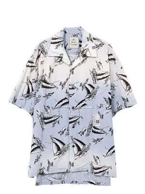 Mihara Yasuhiro Vintage Like Aloha Shirt - Blue