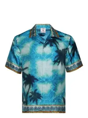 Casablanca Caustics Emblem Shirt - Turquoise