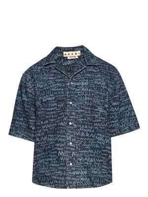Marni Denim Bowling Shirt - Blue