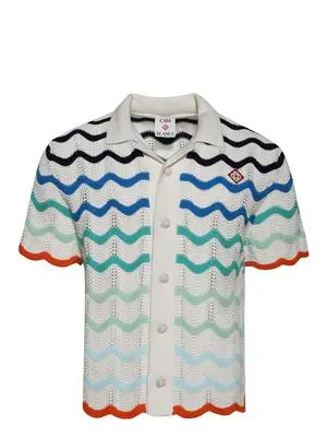Casablanca Gradient Wave Texture Shirt - Multicolor