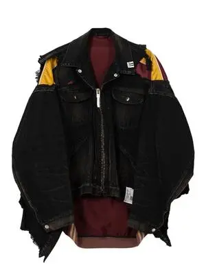 Mihara Yasuhiro Layered Denim Jacket Black