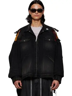 Mihara Yasuhiro Double Layered Denim Jacket - Black