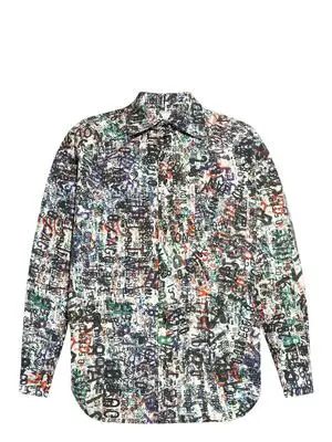 Bottega Veneta Cotton Wool Memory Print Shirt - Chalk