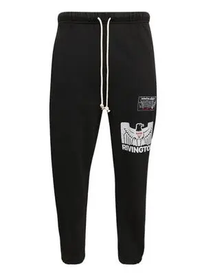 RIVINGTON ROI REBIS Flag Sweatpants - Black