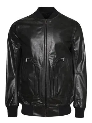 Rick Owens Bauhaus Flight Bomber Jacket - Black