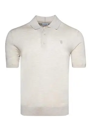 BURBERRY Wool Polo Shirt Nutmeg