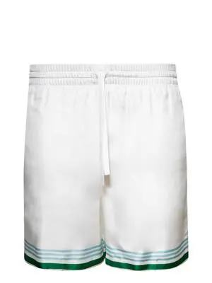 Casablanca Metaphysical Tennis Icon Shorts - White