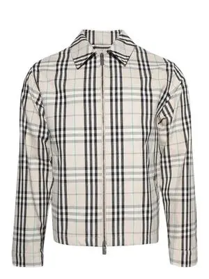 Burberry Check Harrington Jacket - Husk