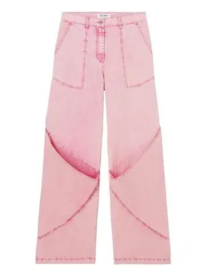 Attico Wide Leg Jeans - Pink