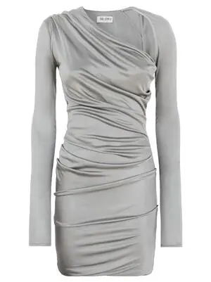 Attico Mini Long Sleeve Dress - Grey