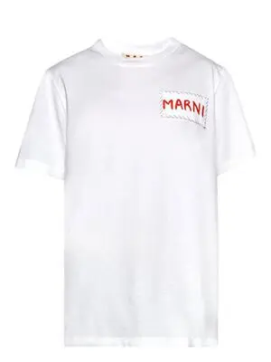 Marni Patch Tee - White