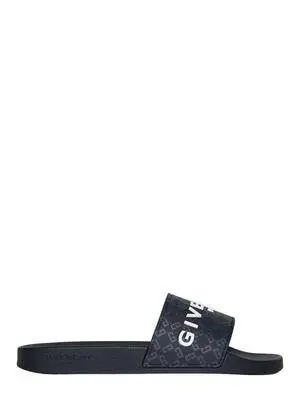 Givenchy Slide Flat Sandals - Dark Blue