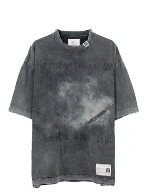 Mihara Yasuhiro Bleached Tee - Black