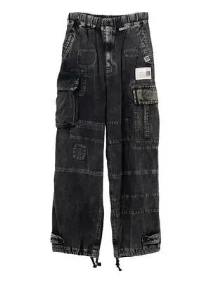 Mihara Yasuhiro Repair Cargo Trousers - Black