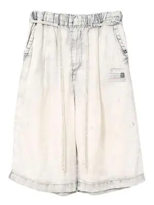 Mihara Yasuhiro Aged Wide Leg Shorts - Light Grey