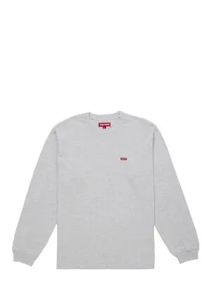 Supreme Small Box Long Sleeve Tee Shirt Heather Grey - Ash Grey