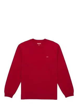 Supreme Small Box Long Sleeve Tee Shirt Red - Dark Red