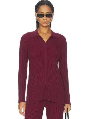 4TH & RECKLESS Calrine Knit Top - Burgundy