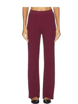 4TH & RECKLESS Calrine Knit Trouser - Burgundy