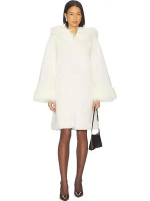 Adrienne Landau Cecilia Coat - Whisper White