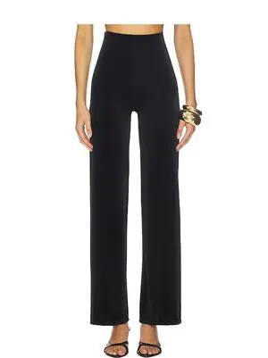 Commando Velvet Wide-leg Pant - Black
