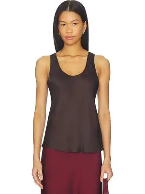 ANINE BING Lea Top - Deep Brown