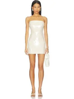 ELODIE THE LABEL Julia Sequin Mini Dress - Cream