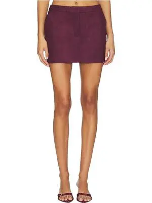 Line & Dot X Charli Mini Skirt - Aubergine