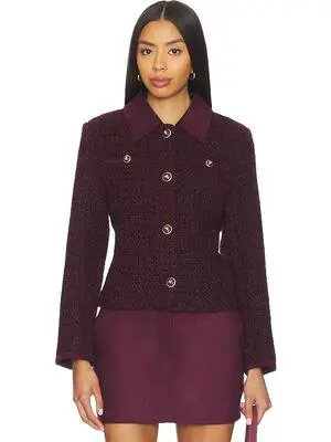 Line & Dot Charli Jacket - Maroon