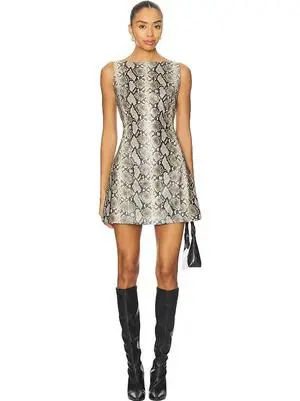 LINE & DOT Python Mini Dress
