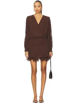 Line & Dot Twyla Mini Dress - Chocolate